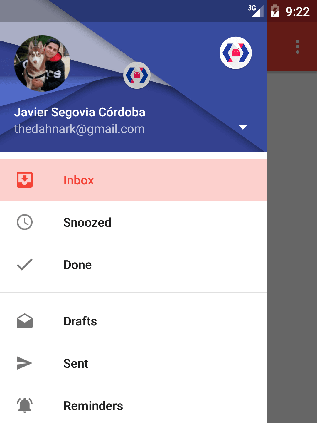 Material Design Navigation Drawer - Desarrollador Android Material Design Navigation Drawer - Desarrollador Android